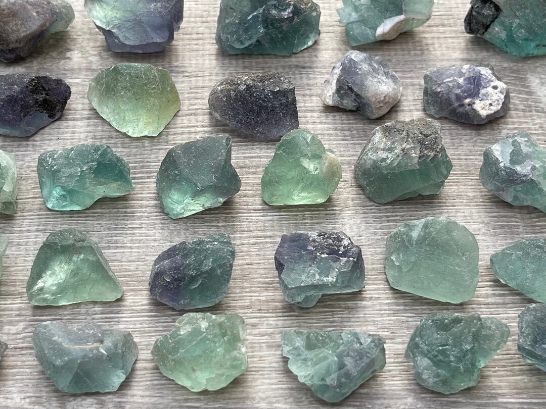 Raw Green Fluorite Natural Stone, Rough Fluorite Gemstone, Raw Fluorite ...