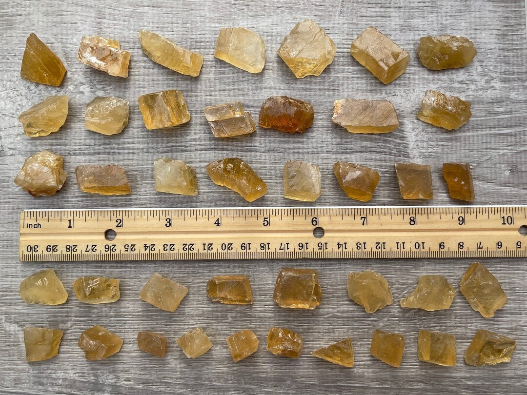 Small Honey Calcite Rough Natural Stones, 0.51.25 Raw Honey Calcite ...