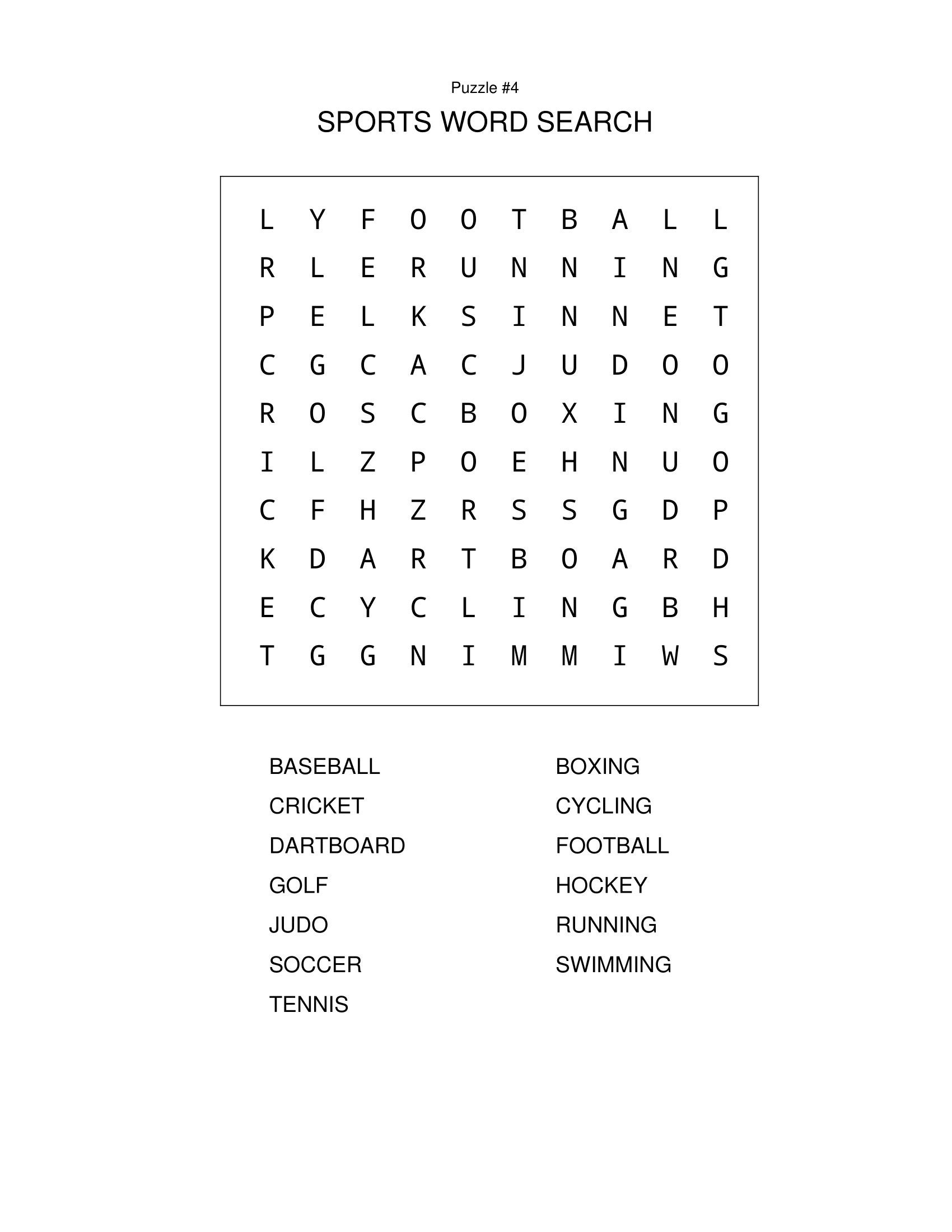 Puzzle di ricerca di parole per bambini (PDF) - File modificabili PPT ...