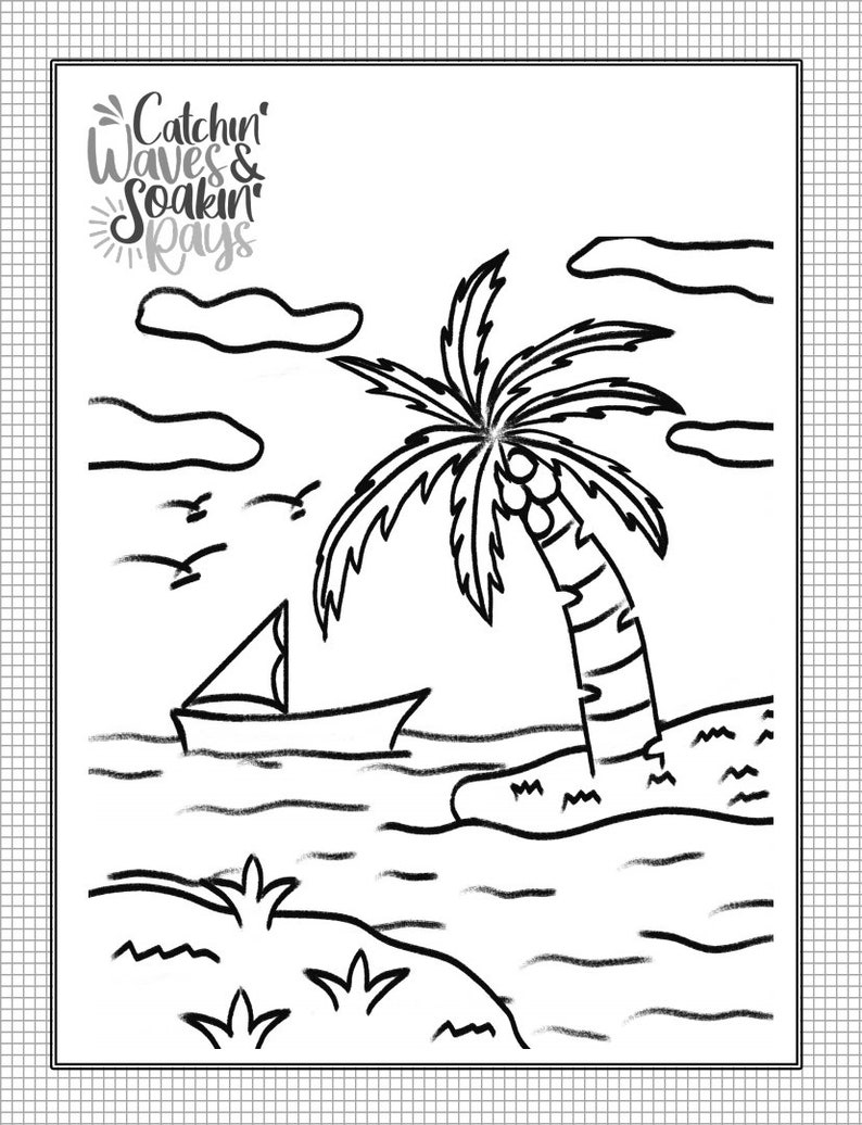 Summer Coloring Pages, 30 Pages, Printable Kids Coloring Pages ...