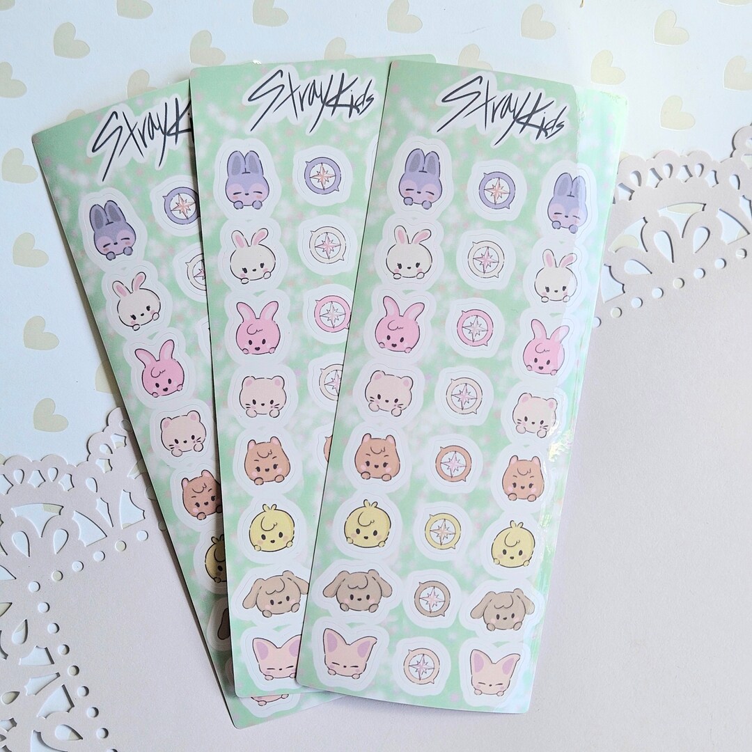 SKZ Sticker Sheet - Etsy
