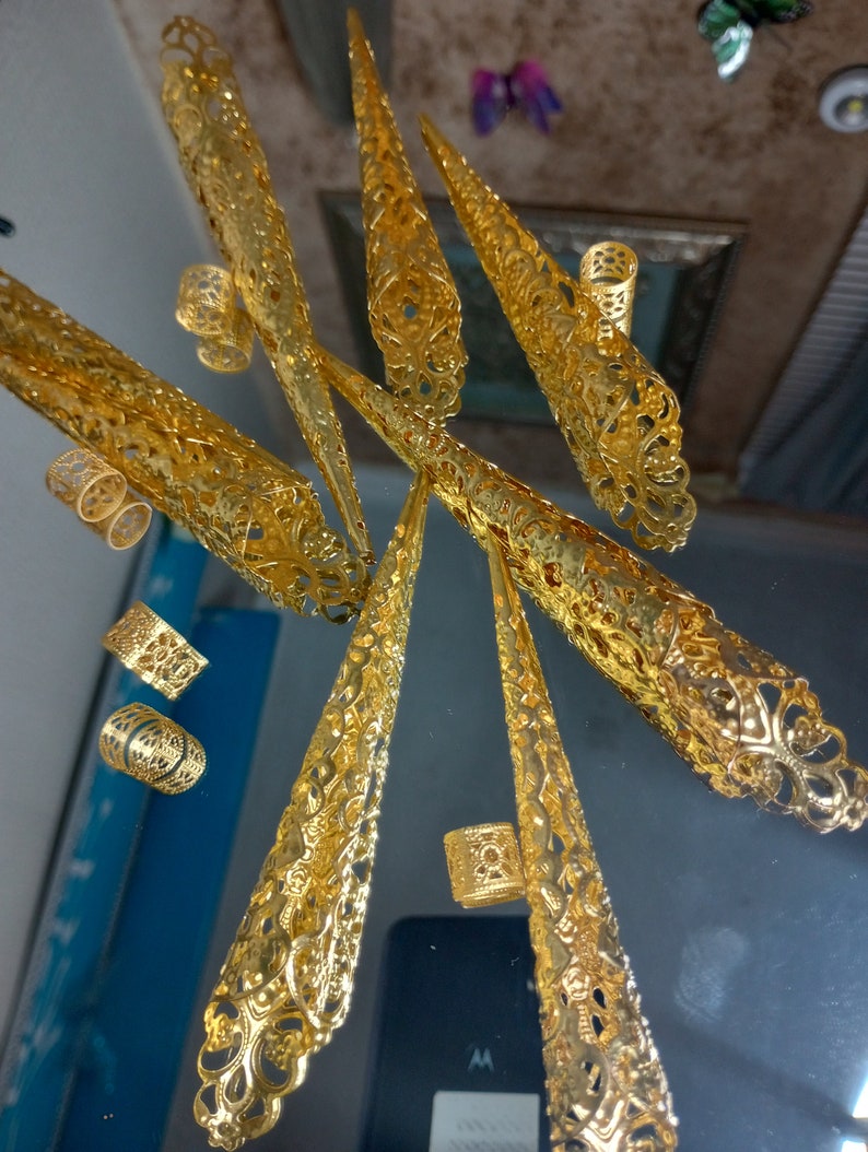 Gold Finger Claws, Dragon Claws, Finger Armour, Thai Fingertips ...