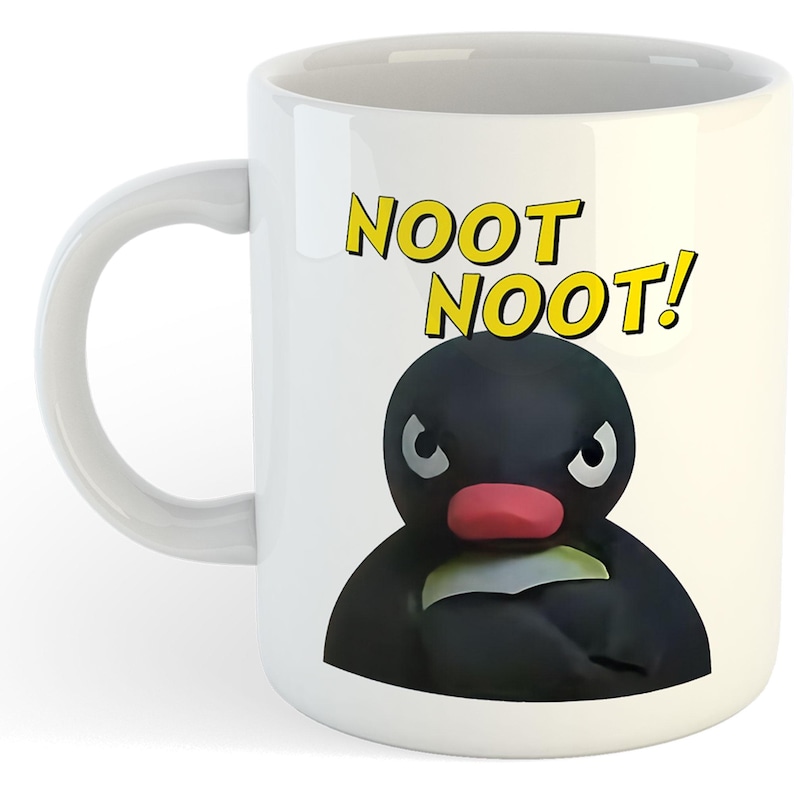 11oz Mug - Grumpy Noot Noot - Tea Coffee Meme Cute Family Animal Geek ...