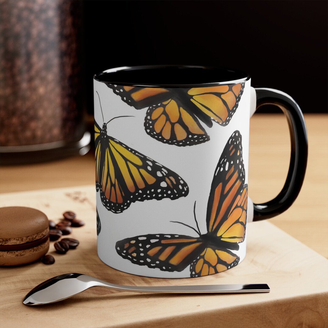 Butterfly Mug, Watercolor Butterflies, Monarch Butterfly Gift, Monarch ...