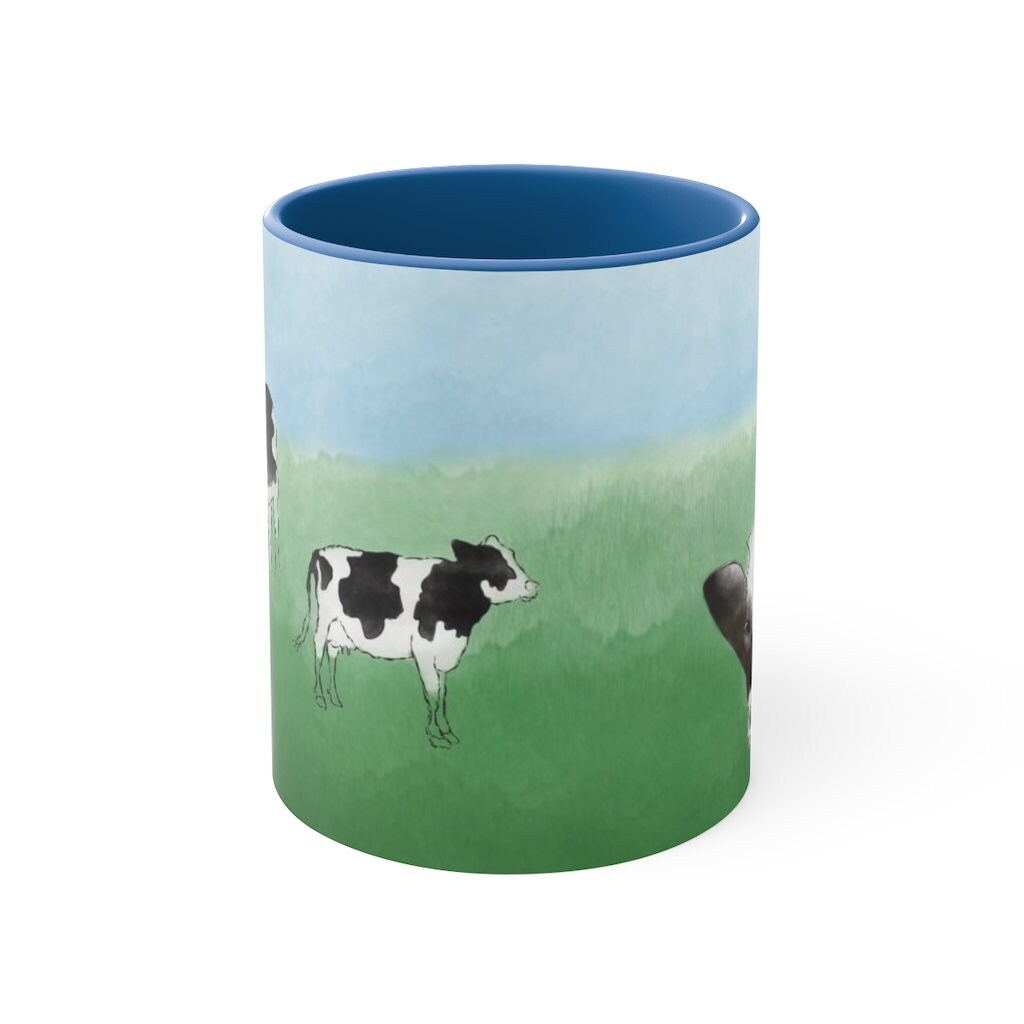 Cow Mug Farmhouse Coffee Mug Cow Gifts for Women Watercolor - Etsy
