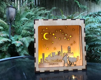 Illuminated Shadow Box - Etsy
