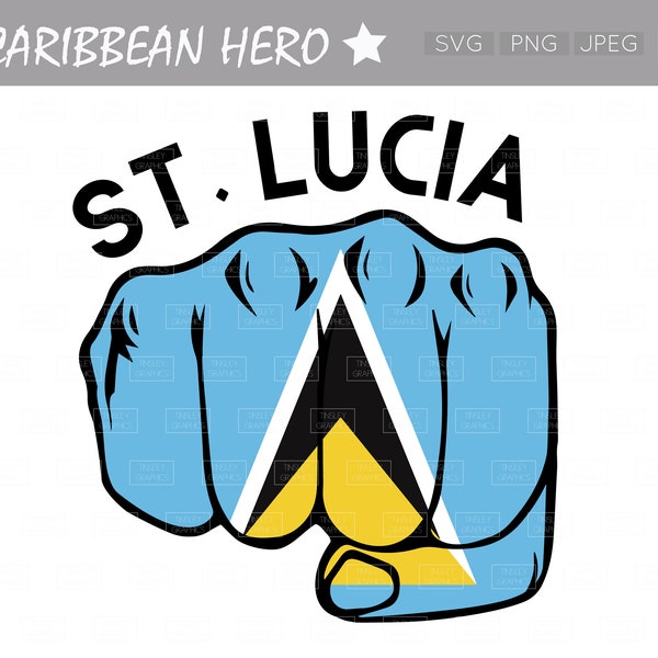 St. Lucia Svg - Etsy