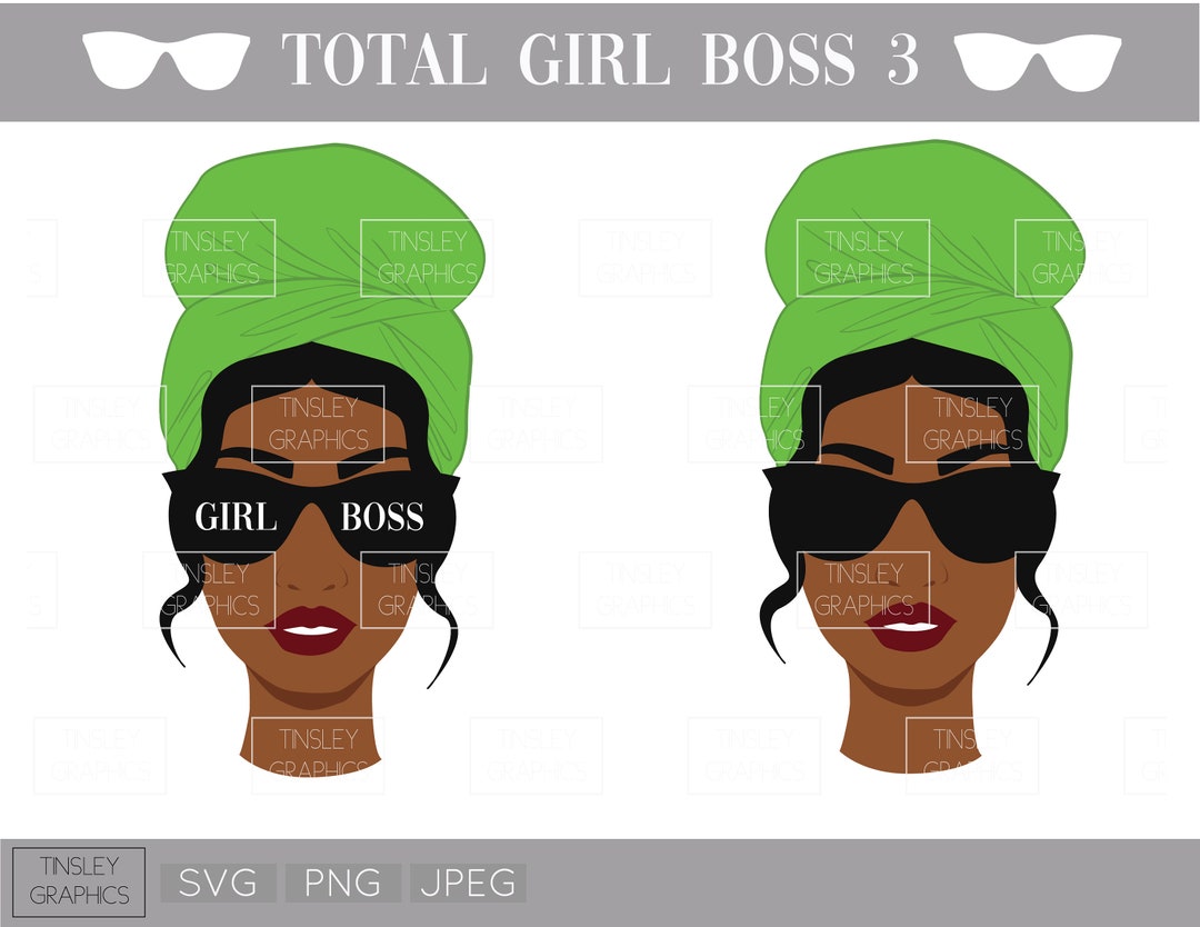 GIRL BOSS 3 // African American Svg Natural Hair Svg Svg - Etsy