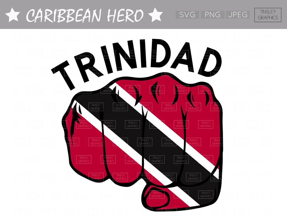 CARIBBEAN TRINIDAD PRIDE // Caribbean Svg West Indies Svg - Etsy