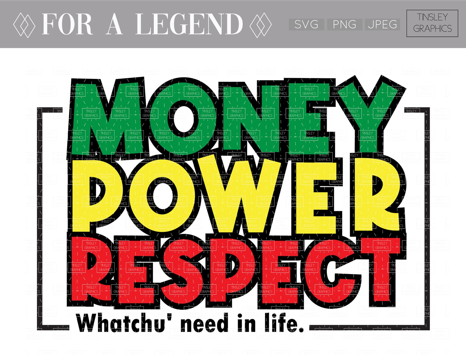 MONEY POWER RESPECT // Music Tribute Svg Rap Music Svg Hip - Etsy
