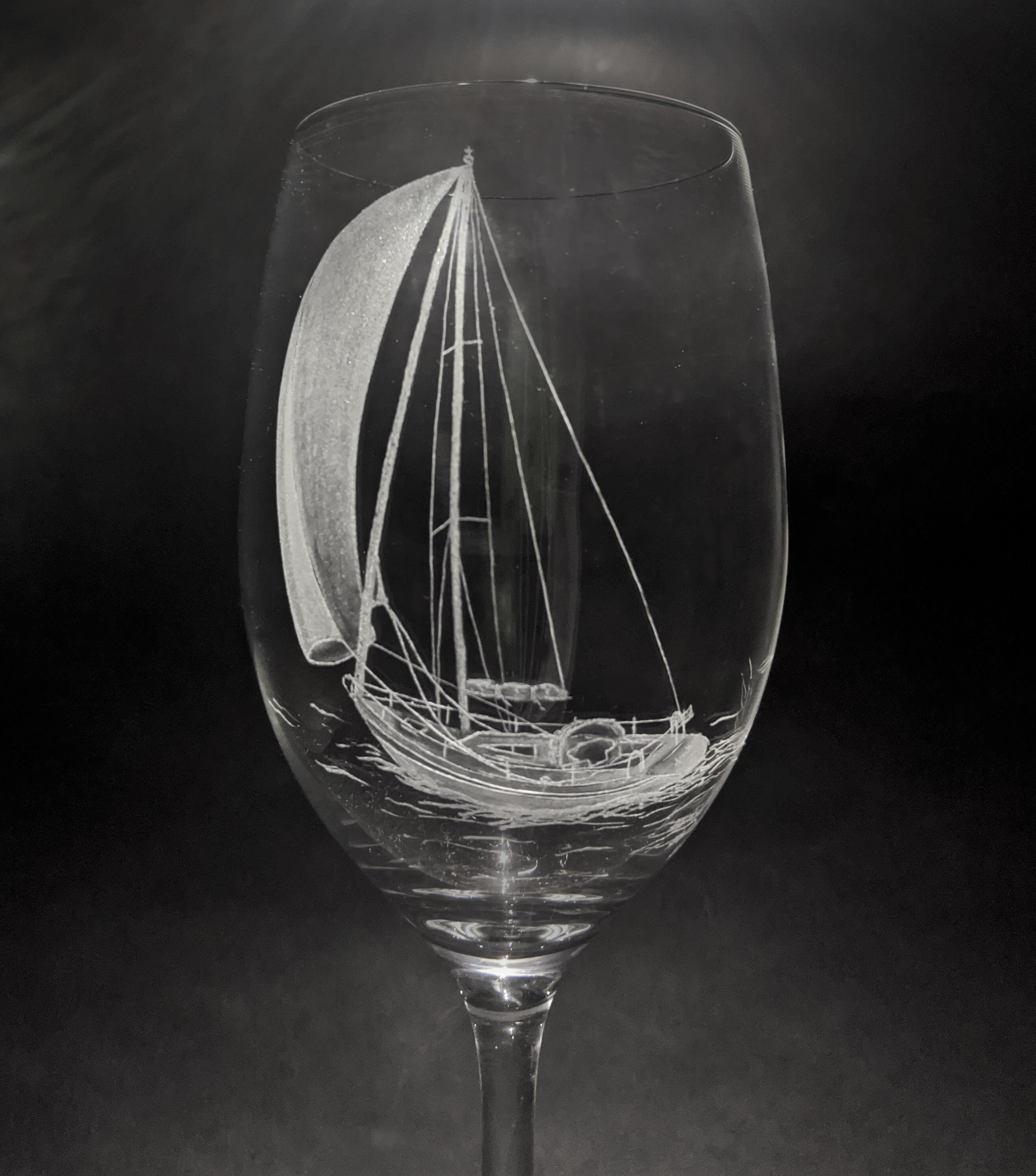 Sailing Gifts Yacht Glass Engraved Glass Sailing Gifts - Etsy