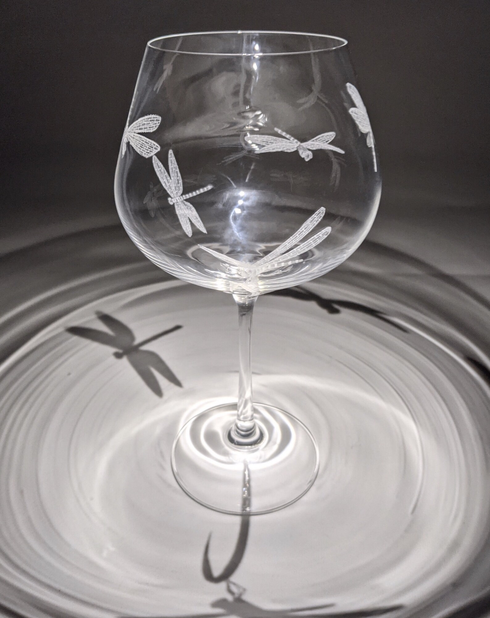 Dragonfly Gin Glass - Dragonfly Glass - Dragonflies - Dragonfly Gift ...