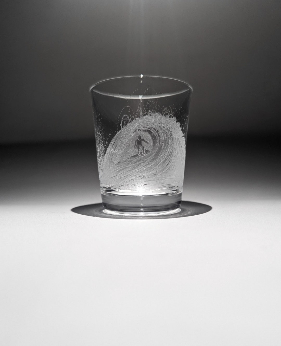Surfer Shot Glass - Wave Glass - Surfing Glass - Liqueur Glass - Surfer ...