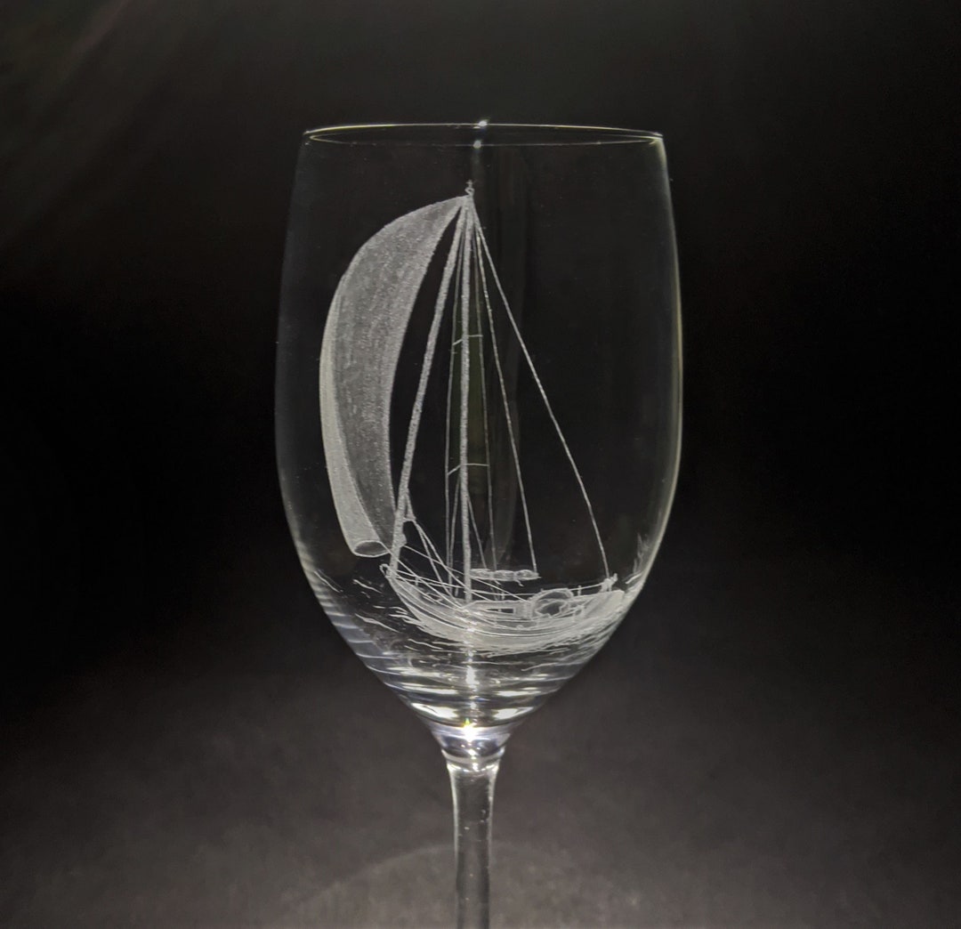 Sailing Gifts - Yacht Glass - Engraved Glass - Sailing Gifts for Him ...