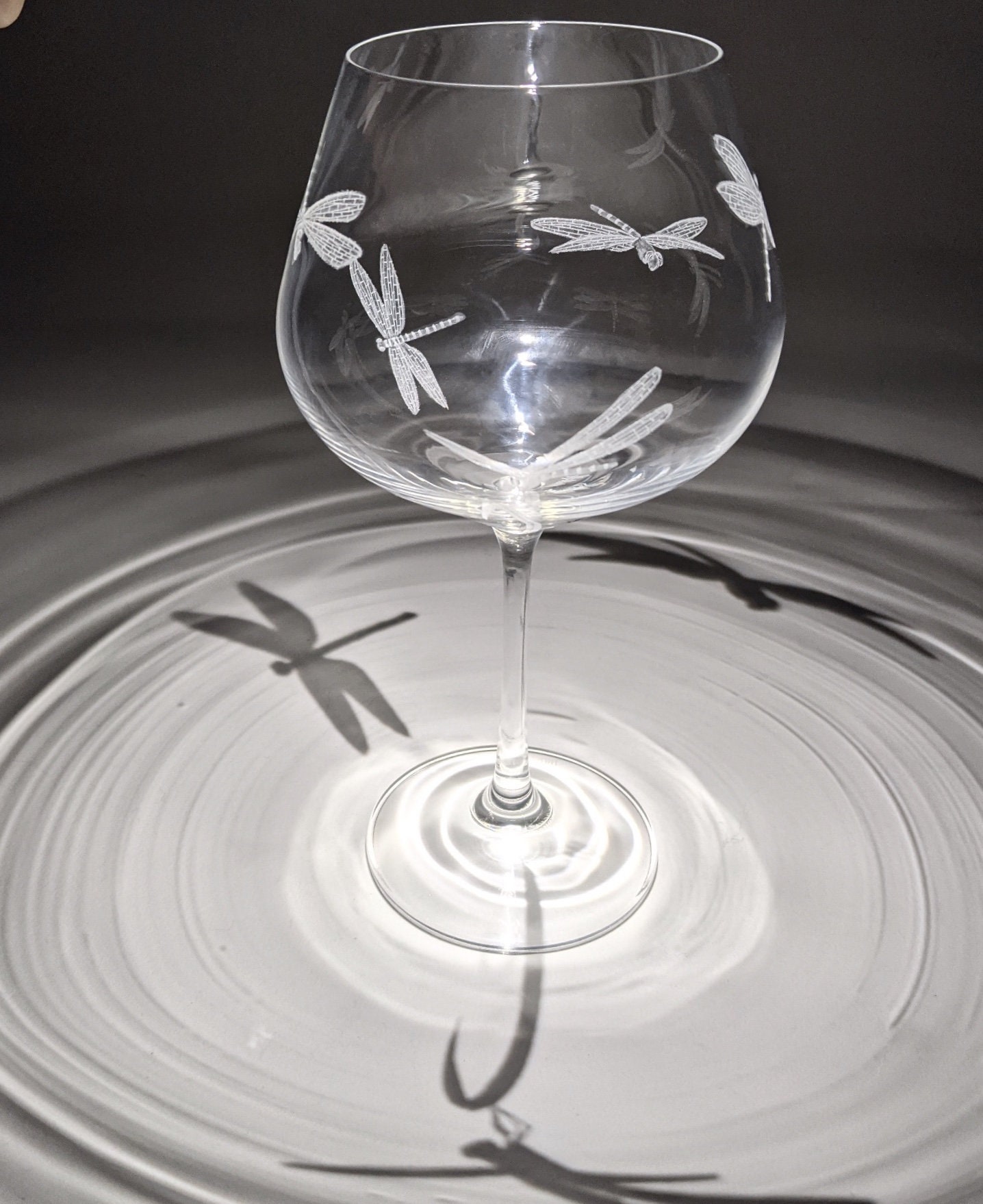 Dragonfly Gin Glass - Dragonfly Glass - Dragonflies - Dragonfly Gift ...