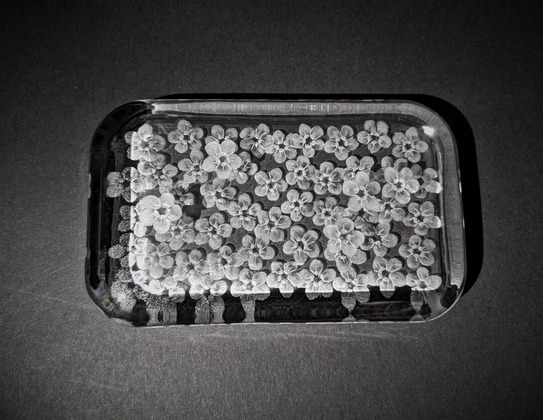 Forget Me Not Paperweight - Forget Me Not - Flower Paperweight - Glass ...