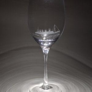 Titanic Wine Glass - the Titanic - Titanic Gifts - Hand Engraved ...