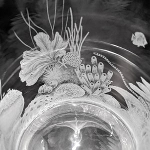 Coral Vase Coral Reef Hand Engraved LSA Vase Beautiful - Etsy