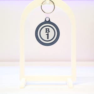 Editable Bingo Ball 3D Print File: Custom Text Keychain (digital ...