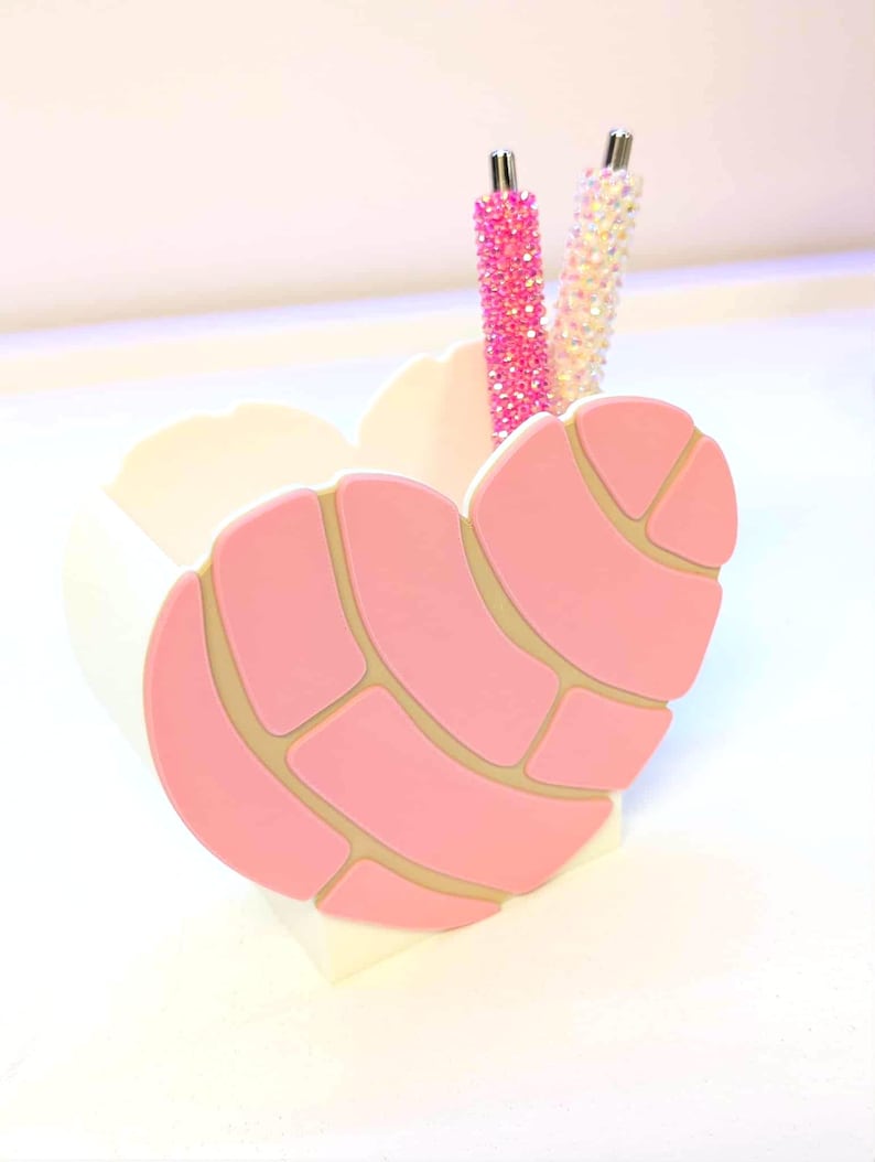Concha Heart Pen Holder: 3D Printable STL & 3MF File (digital Download ...