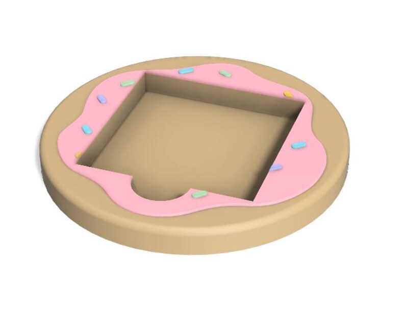 Donut Sticky Note Holder STL 3MF – Cute Desk Organizer 3D Print ...