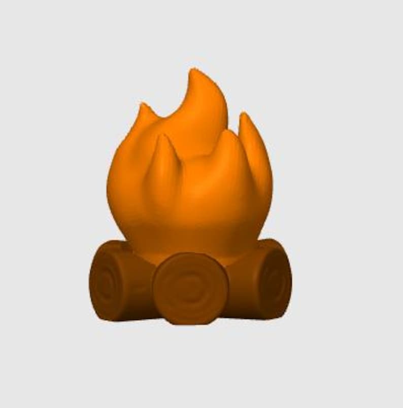 Campfire Fidget Clicker STL & 3MF 3D Print File (digital Download ...