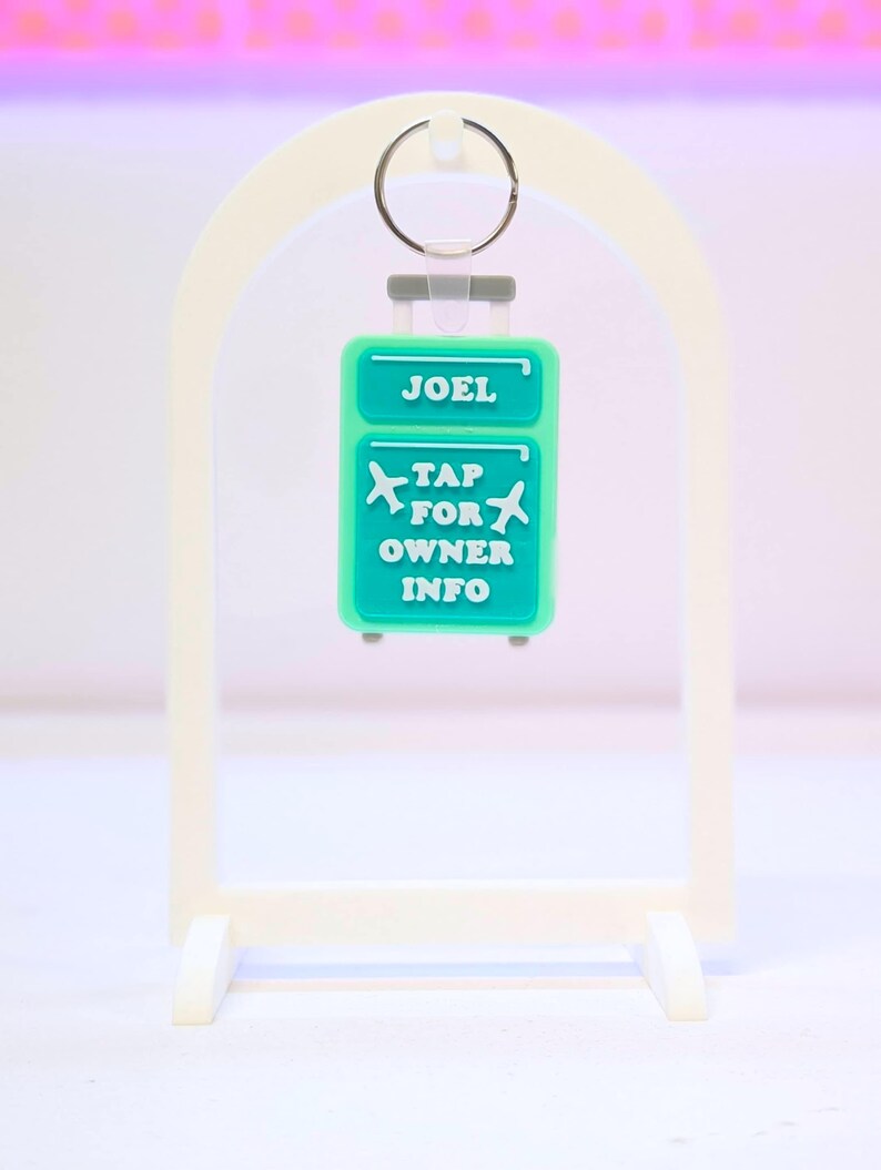 Editable Plane Bag Tag 3D Print File: Suitcase Accessory (STL & 3MF ...