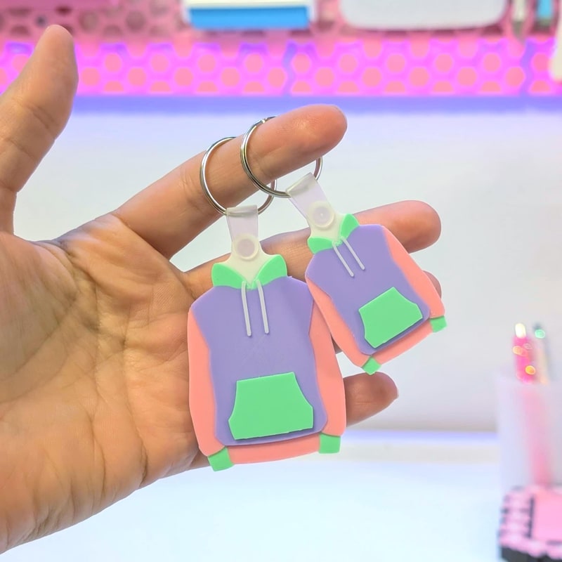 3 Linked Keychain - Etsy