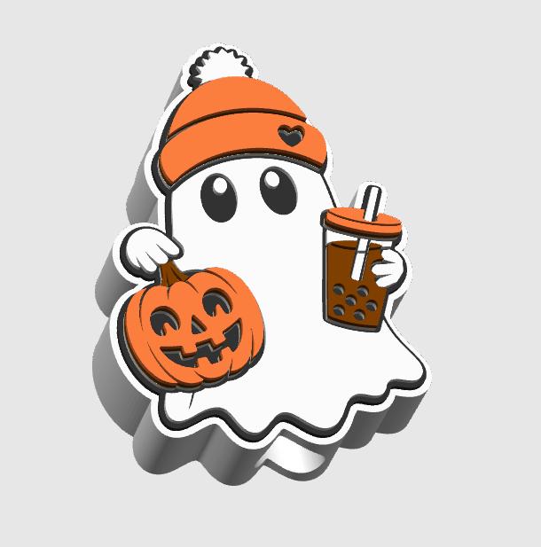Fall Ghost Straw Topper 3D Print File (STL & 3MF Digital Download) 8mm ...