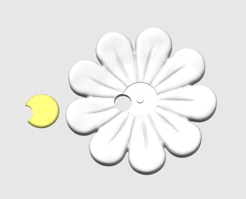 Daisy Lid Topper: 3D Print STL & 3MF File Cup Toppers (digital Download ...