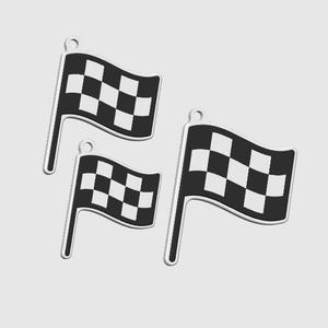 Checkered Racing Flag STL & 3MF Keychain Digital File Download - Etsy