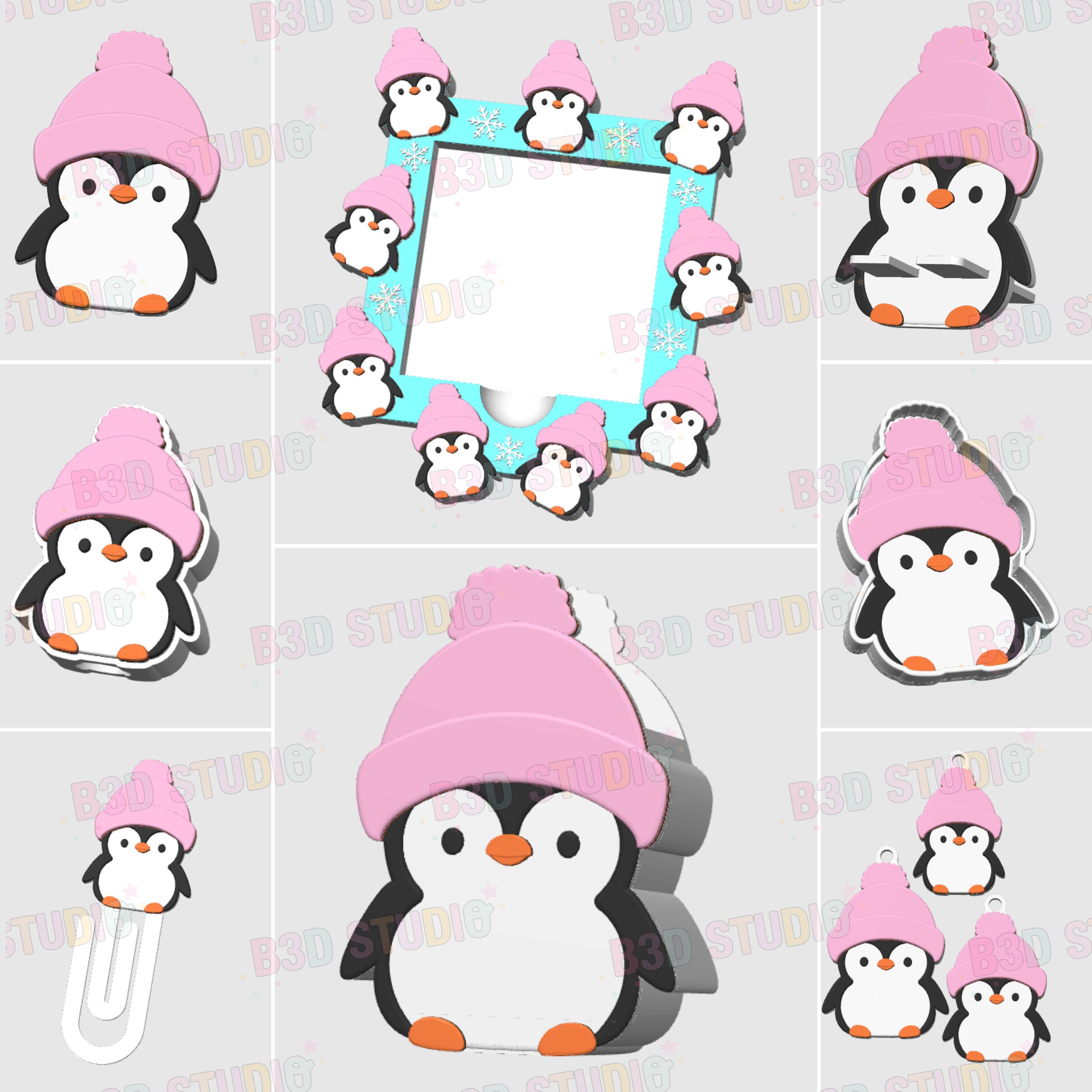 Cute Penguin 3D Print File Bundle (STL & 3MF Digital Download) - Etsy