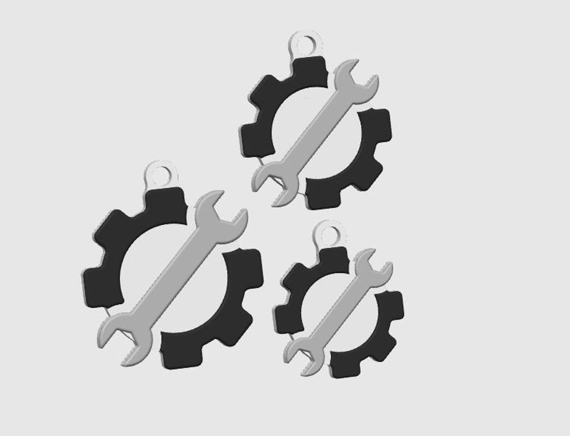 Wrench STL & 3MF NFC Keychain Digital File Download - Etsy