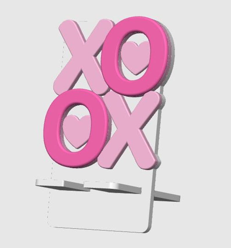 XO Hugs and Kisses 3D Print File Design Bundle (STL & 3MF Digital ...