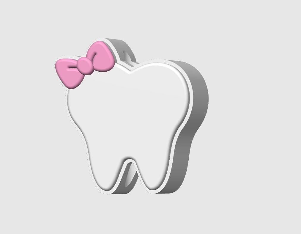 Bow Tooth 3D Print File Bundle – Dental Office Decor (STL/3MF Digital ...