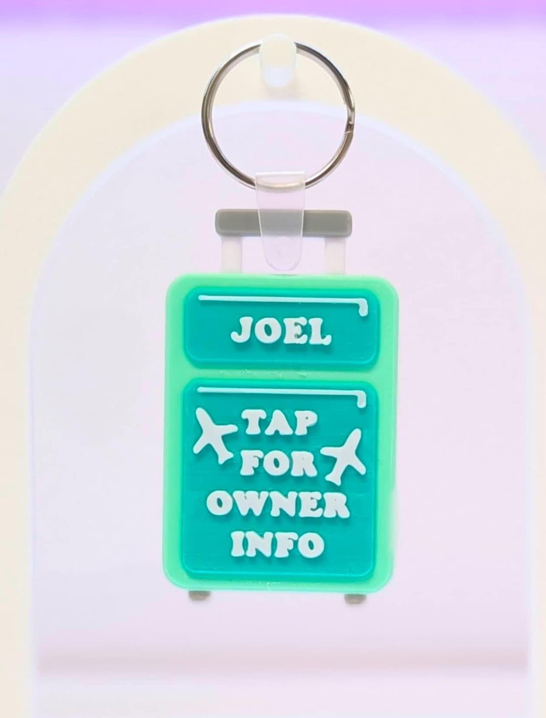 Editable Plane Bag Tag 3D Print File: Suitcase Accessory (STL & 3MF ...