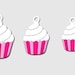 Cupcake NFC Keychain 3D Print File: Bakery Tag (STL/3MF Digital ...