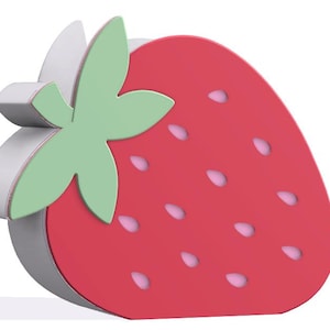 Strawberry 3D Print File Bundle: Pen Holder, Keychain, More (STL & 3MF ...