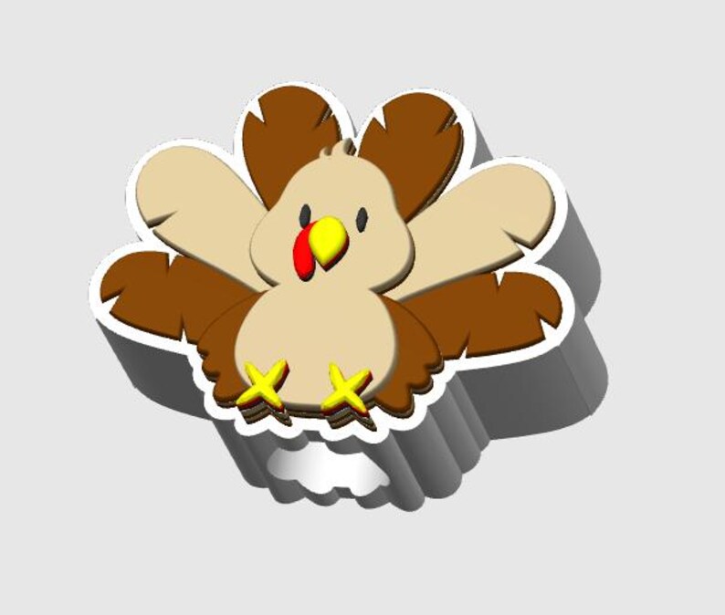 Turkey Straw Topper 3D Print File (STL & 3MF Digital Download) 8mm ...