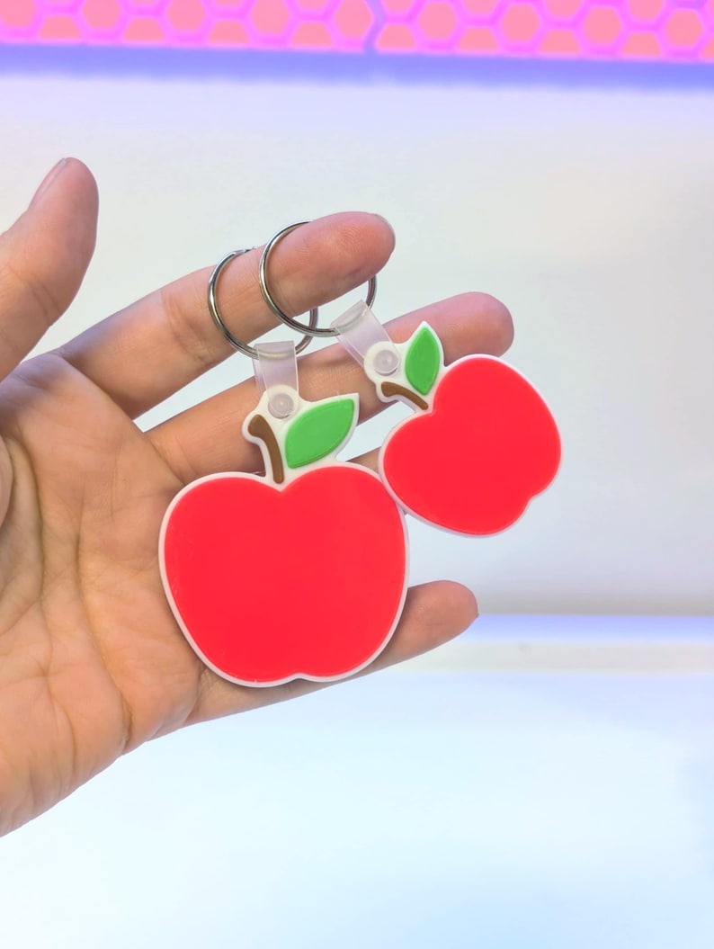 Apple NFC Keychain STL/3MF – 3D Printable Teacher Gift (digital ...