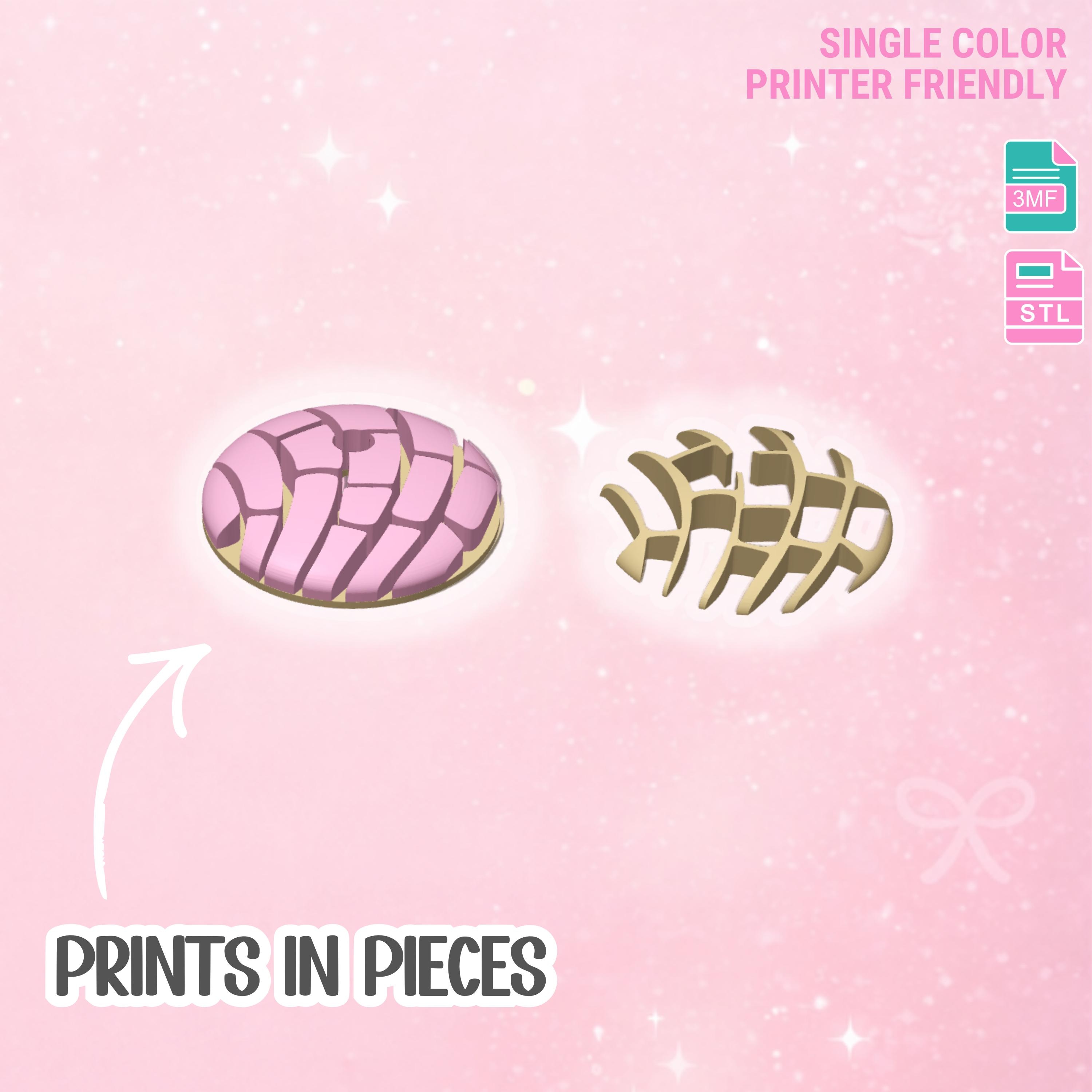 Concha Lid Topper 3D Print File: Pan Dulce Glass Can STL & 3MF (digital ...