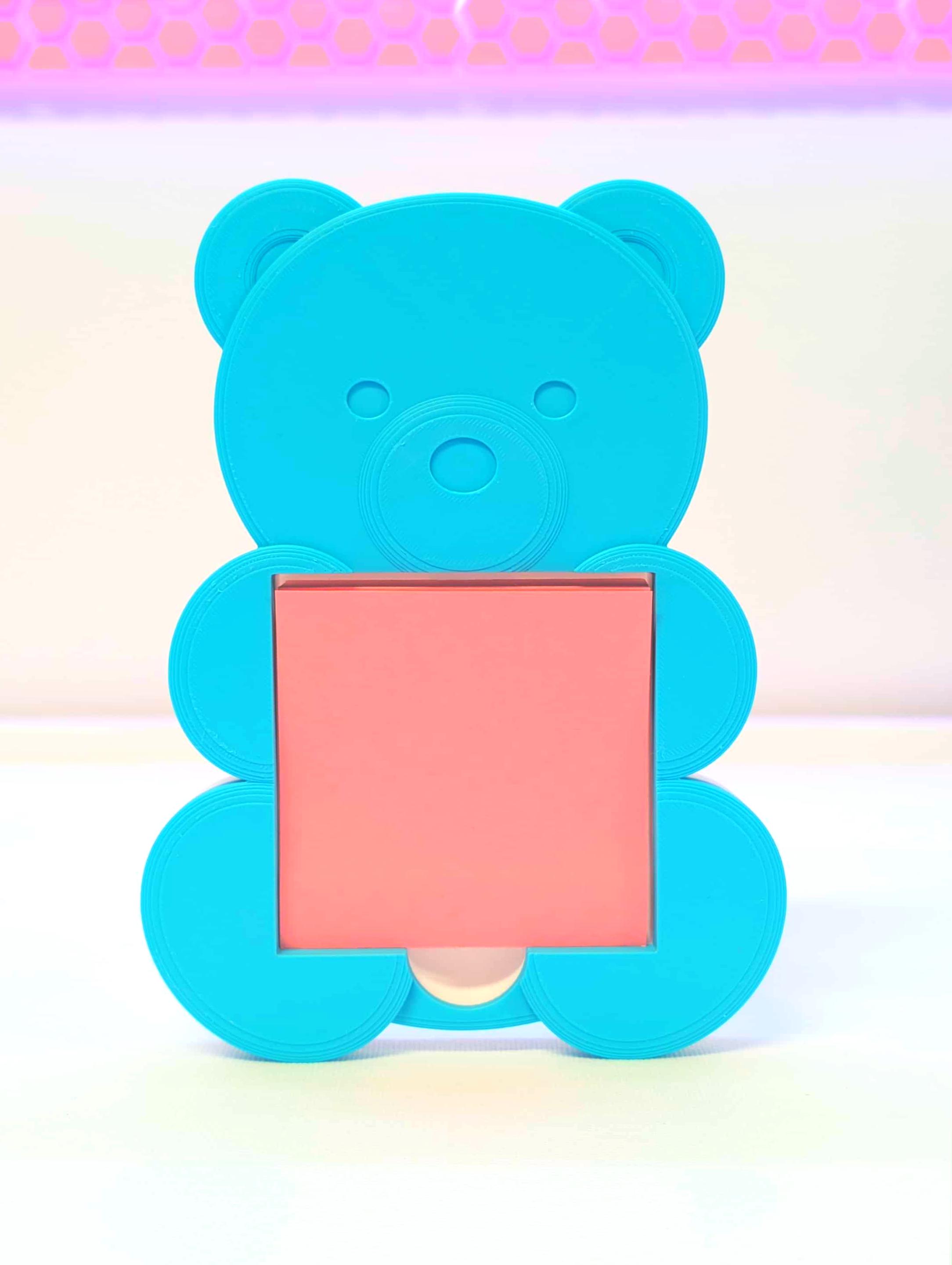 Jumbo Gummy Bear Sticky Note Holder: Desk Organizer 3D Print File (STL ...