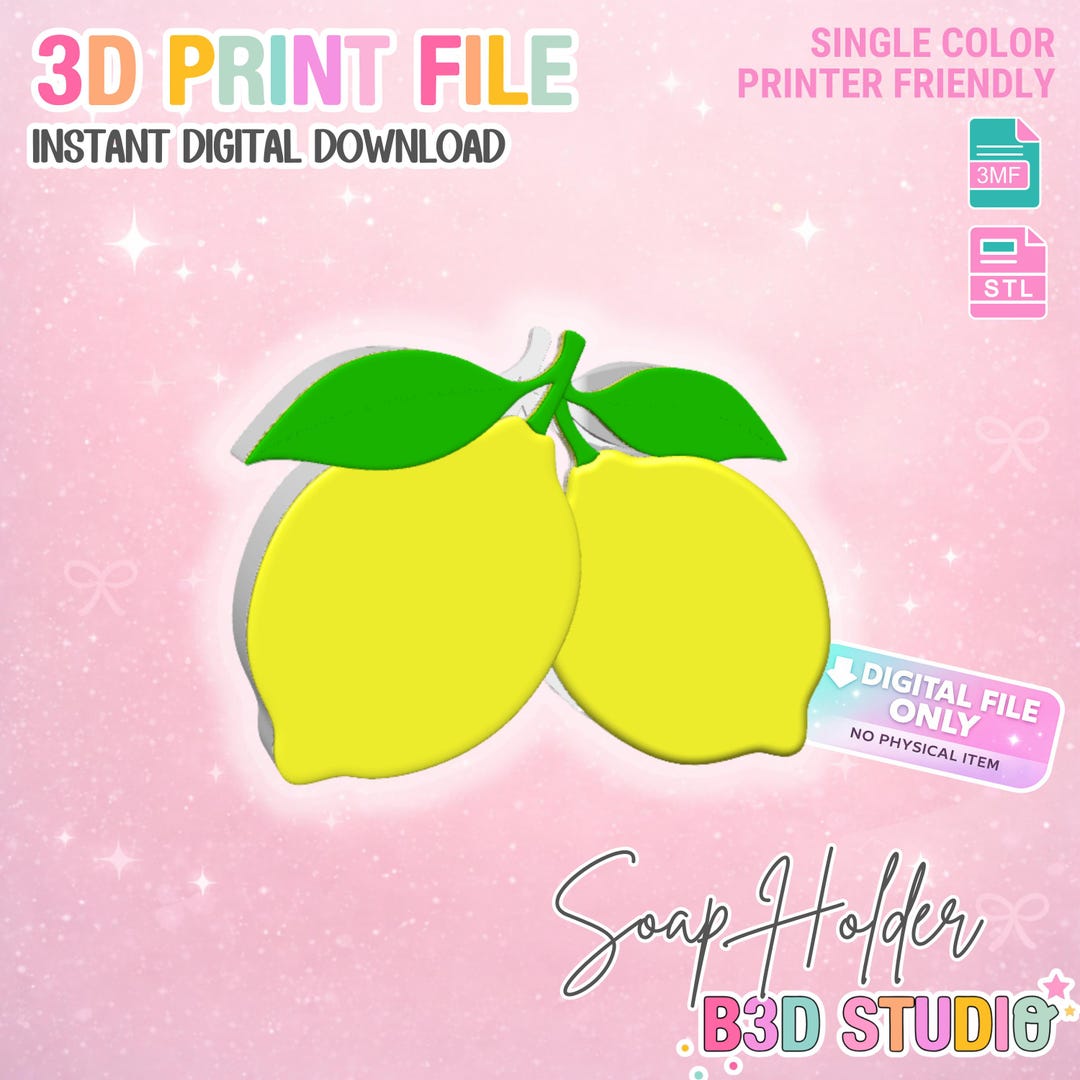 Lemons Soap Holder: 3D Print STL & 3MF File (digital Download) - Etsy