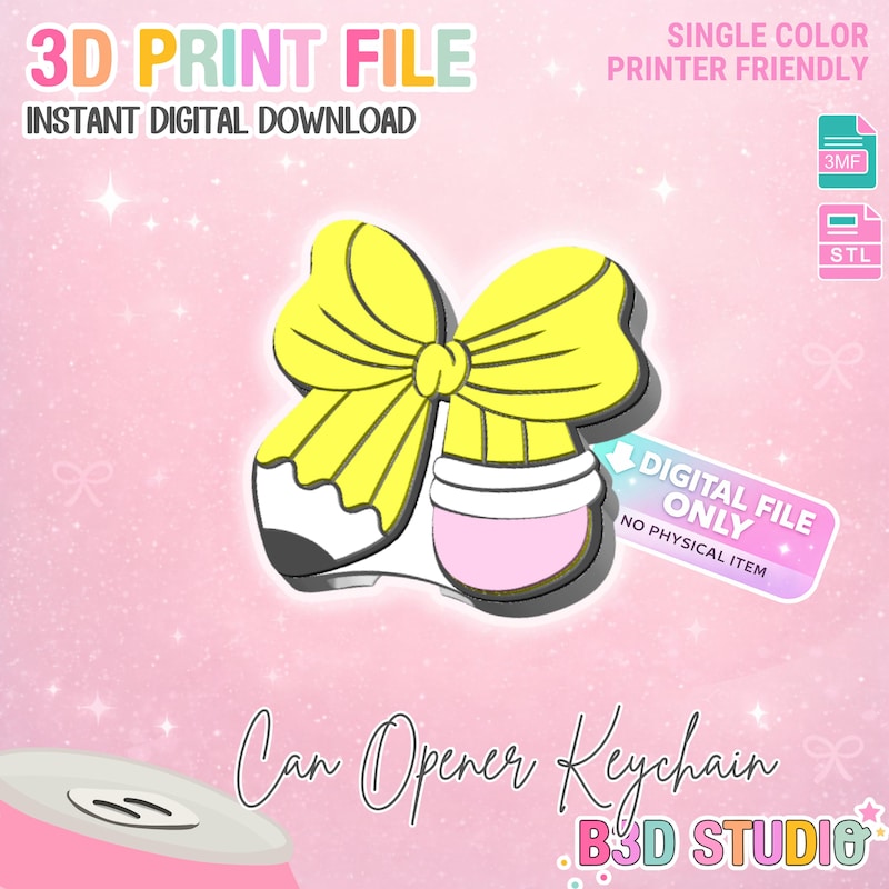 3d Can Openers Keychain - Etsy