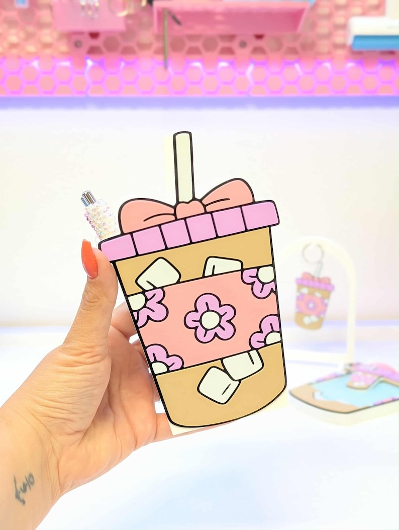 Iced Coffee Pen Holder – STL & 3MF 3D Print File (digital Download) - Etsy