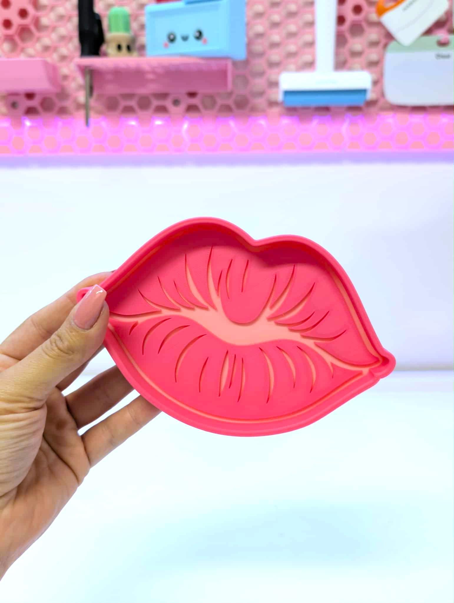 Lips Trinket Dish 3D Print File – Desk Organization (digital Download ...