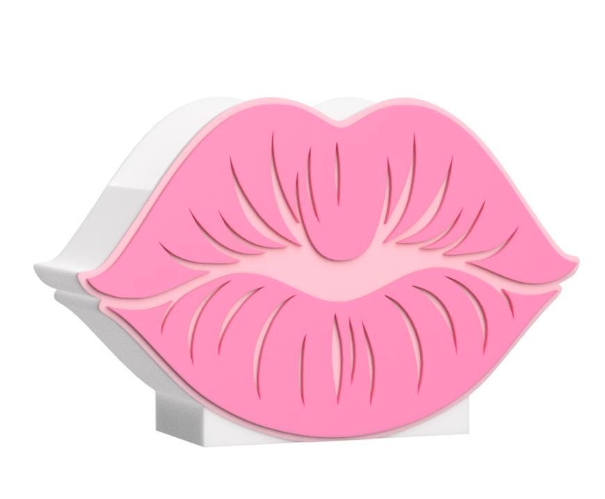 Lips Pen Holder 3D Printable: Girly Desk Decor (STL + 3MF File) - Etsy