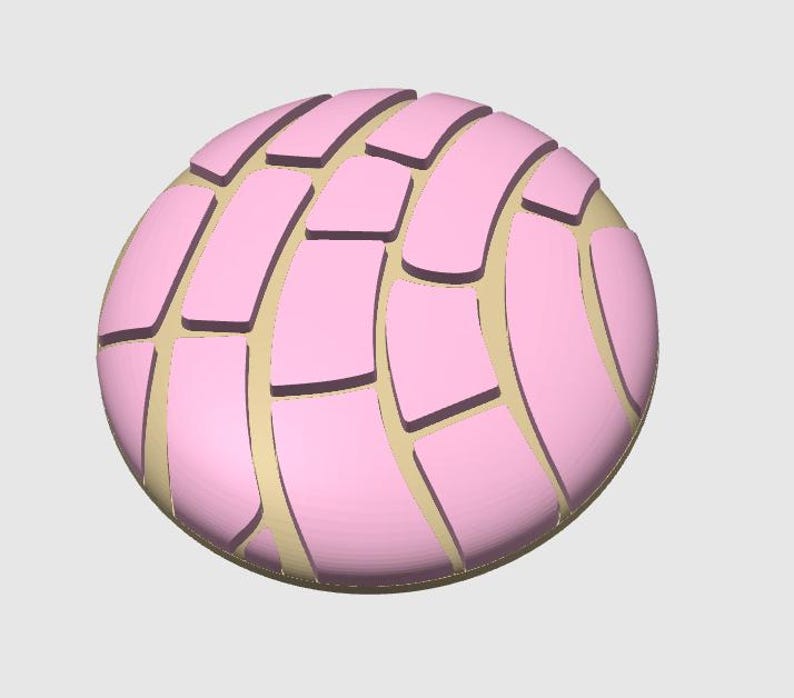 Concha Lid Topper 3D Print File: Pan Dulce Glass Can STL & 3MF (digital ...