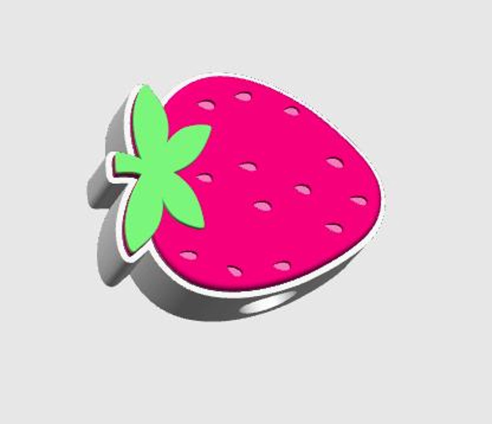 Strawberry 3D Print File Bundle: Pen Holder, Keychain, More (STL & 3MF ...