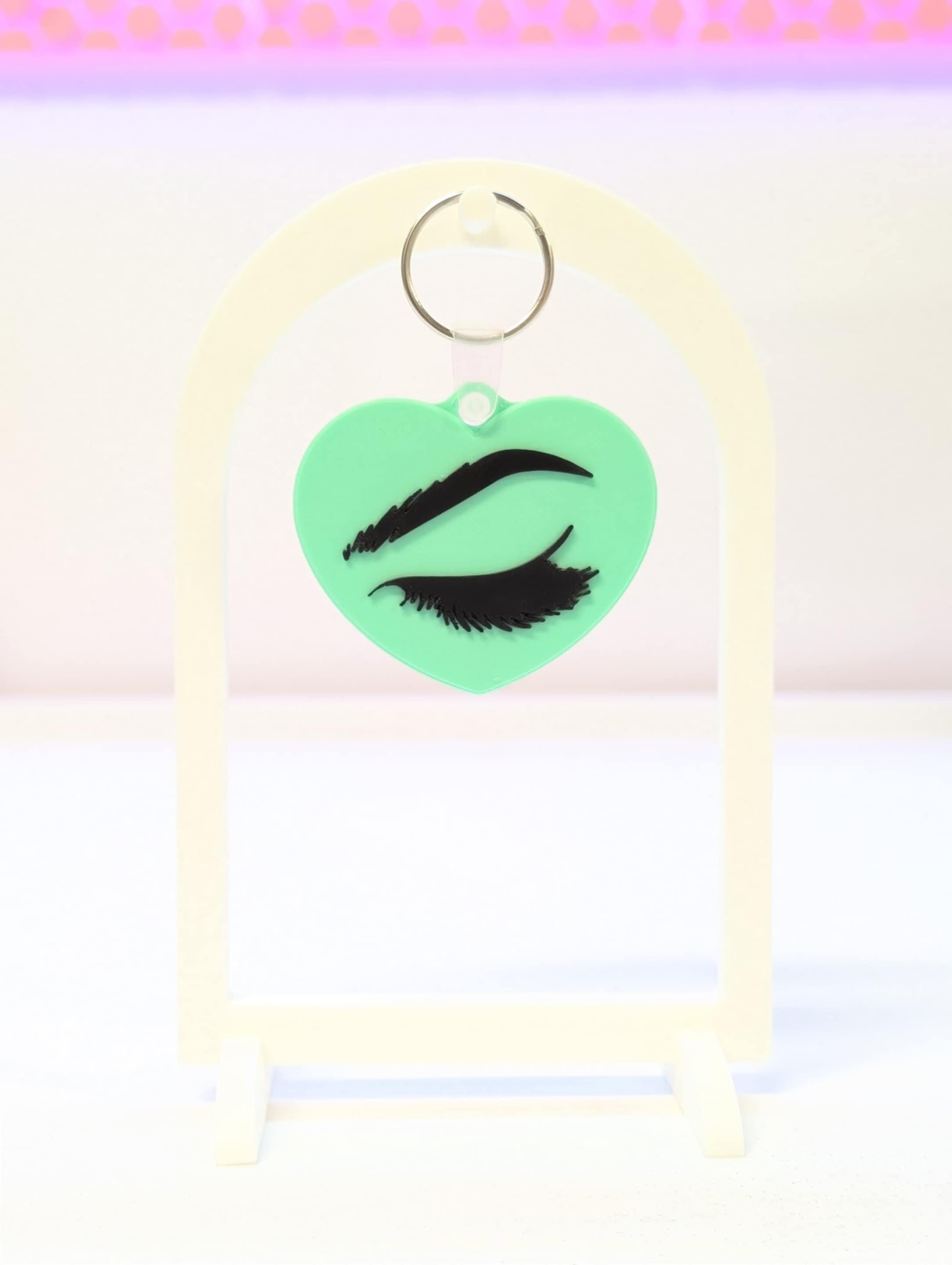 Lash & Brow NFC Keychain STL + 3MF: 3D Print File (digital Download, 25 ...